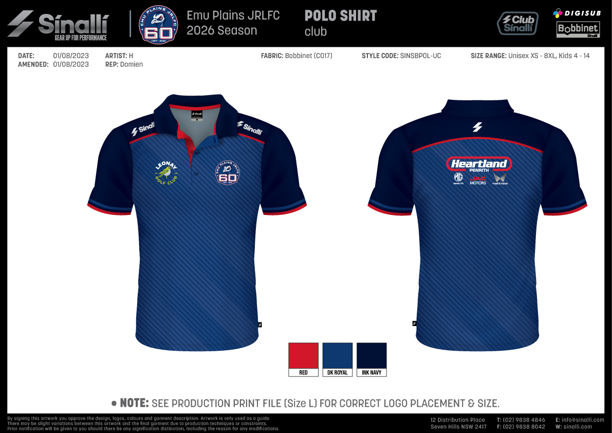 Emu Plains Supporter Polo Shirt